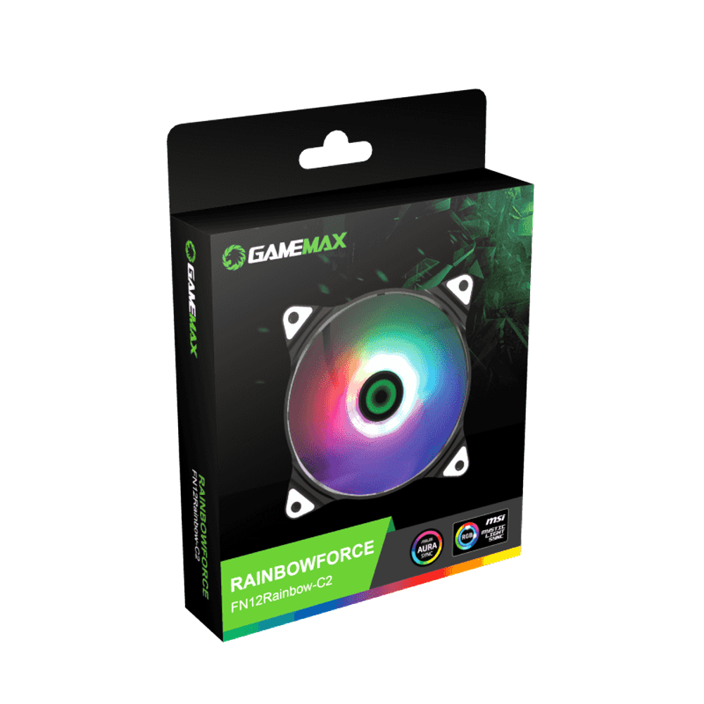 COOLING FAN GAMER GAMEMAX FN12 RAINBOWFORCE RGB