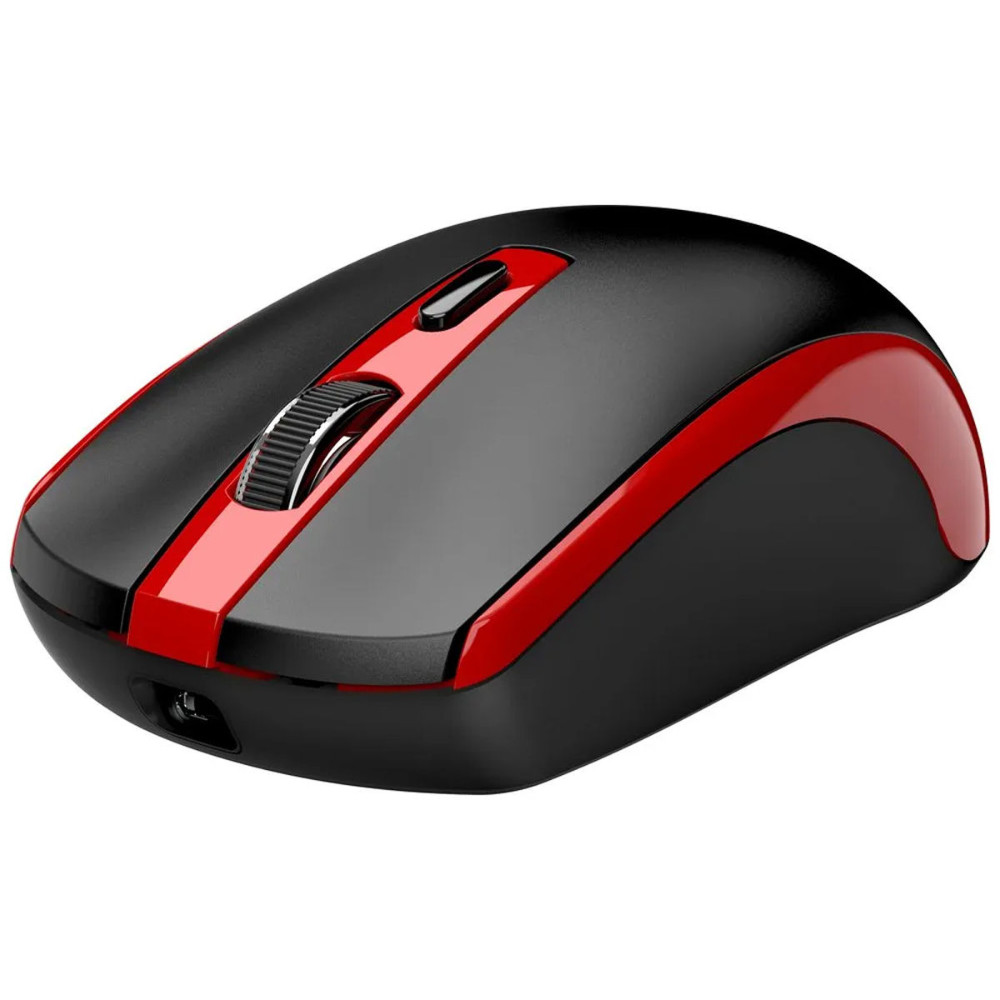 MOUSE INALAMBRICO RECARGABLE ROJO GENIUS ECO-8150 WIRELESS 4BOTONES 1200DPU